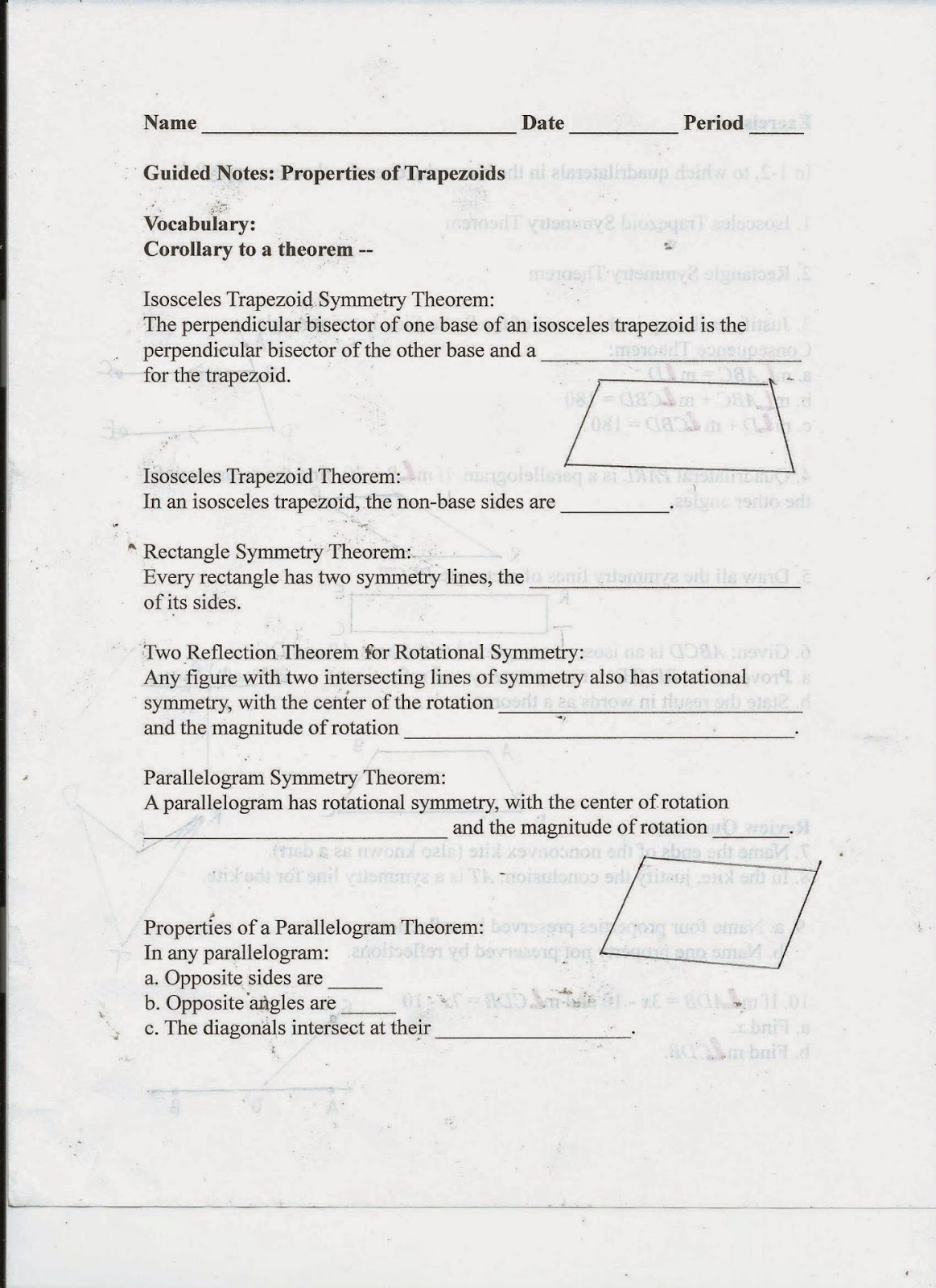 Geometry, Common Core Style: October 2019