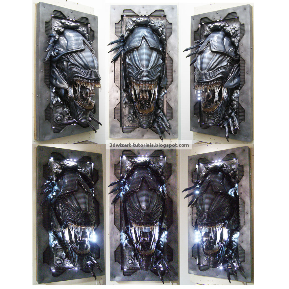 3dwizart: Alien Queen / Xenomorph Queen (Aliens 1986)