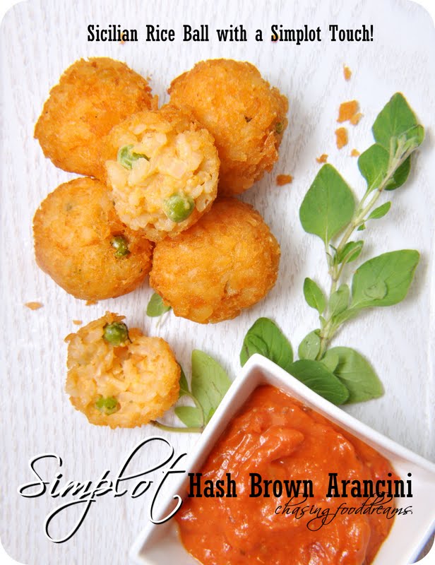 CHASING FOOD DREAMS: Simplot Hash Brown Arancini