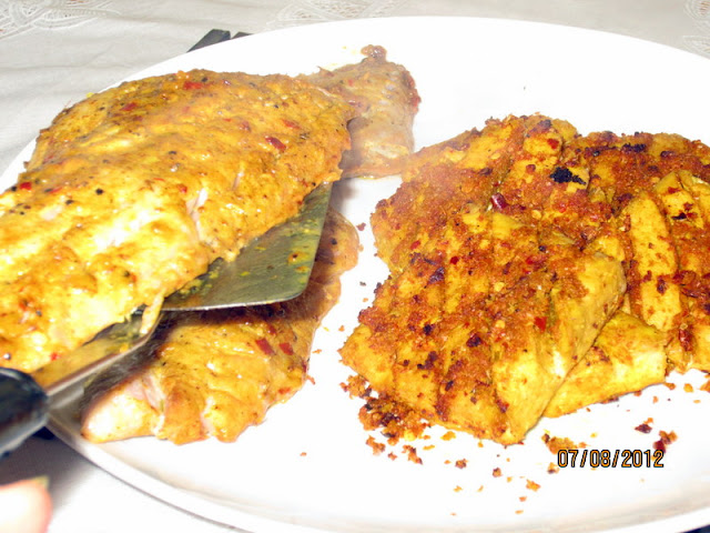 Welcome to KimKhanh's Culinary Creations: Cá Rock Cod Fillet Nướng Nghệ ...