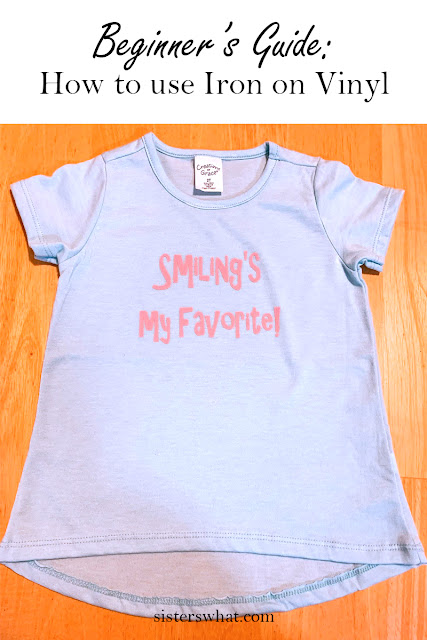 Beginner Guide on How to Use Iron On Vinyl with an Easy Press - Sisters ...