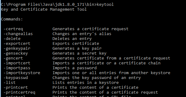Commonly used Keytool commands(Cheatsheet) - Geek-Info