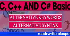 C, C++ and C# Basic alternatives ~ readrwrite blogs