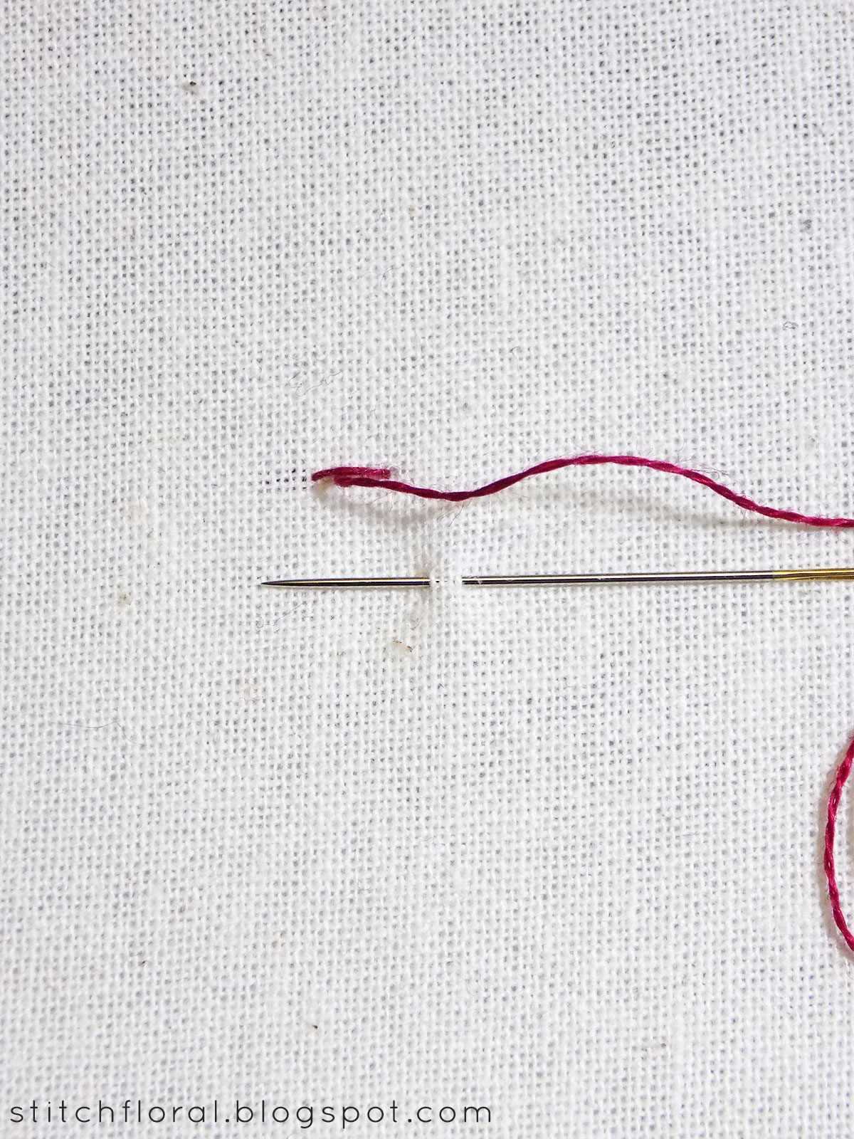 Chevron stitch lesson: line and filler - Stitch Floral