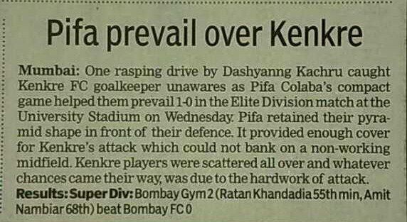 Premier India Football Academy (PIFA): November 2011