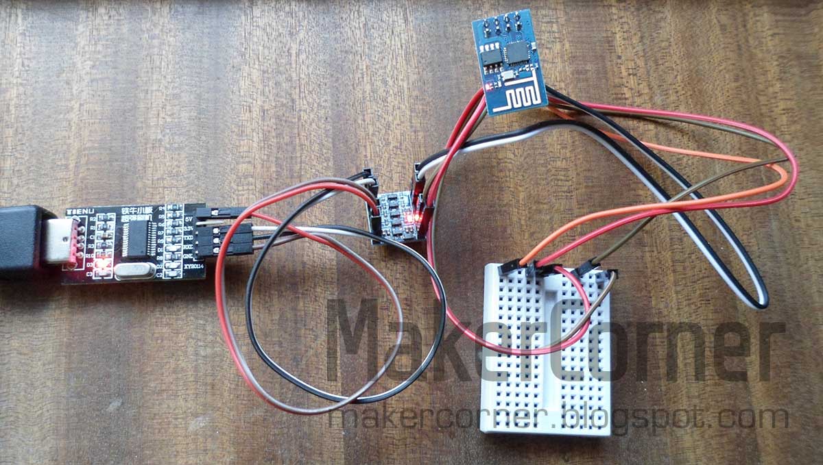 Maker Corner: ESP8266 ESP-01 testing - Part 1