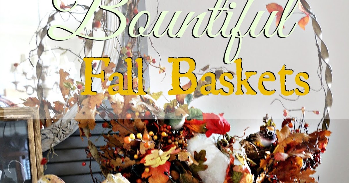 common ground : Bountiful Vintage Fall Baskets