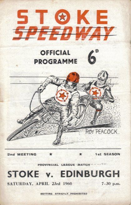 Speedway Archive: 1960 Timeline April