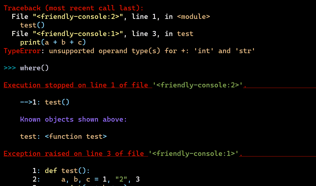 Only Python: IPython and Friendly-traceback