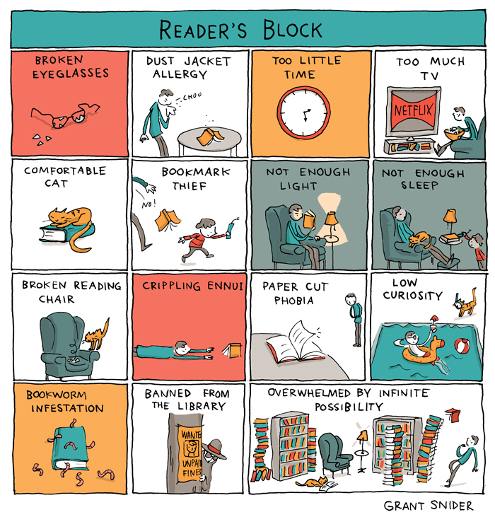INCIDENTAL COMICS: Reader's Block