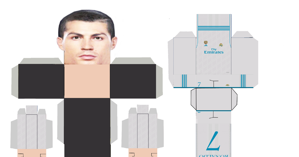 MARI BERKREASI: TUTORIAL CARA MEMBUAT PAPERCRAFT CR7