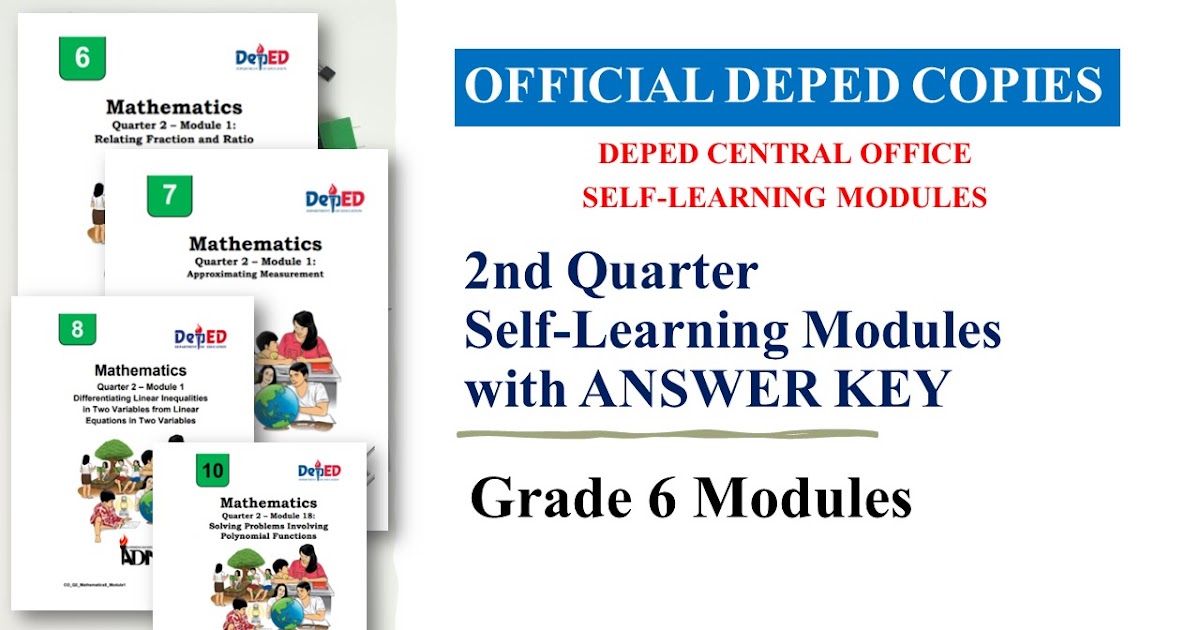 2nd Quarter Modules for Grade 6 - Deped Tambayan