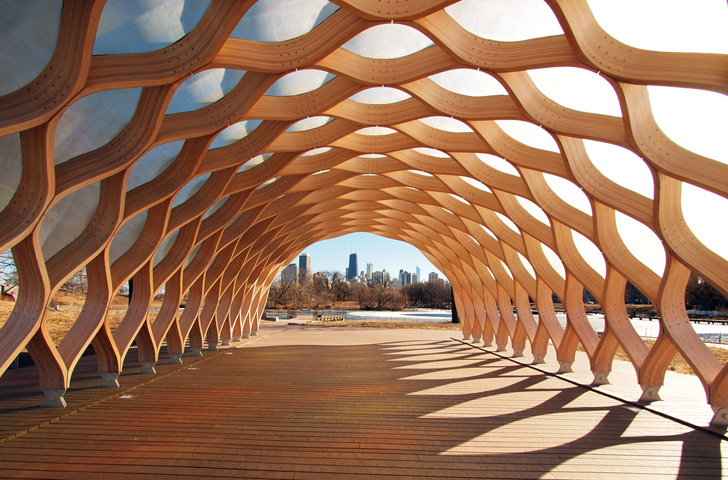 Architectural Design 8: Curvaceous Wood Pavilion - Studio Gang Architects