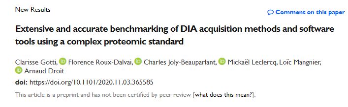 News in Proteomics Research: DIA Software Deathmatch!