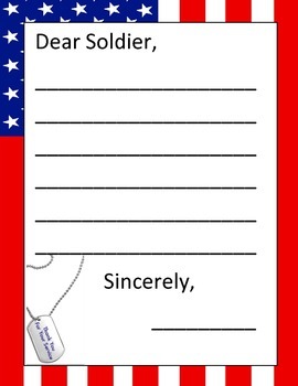 Letter To Soldier Template ~ Resume Letter