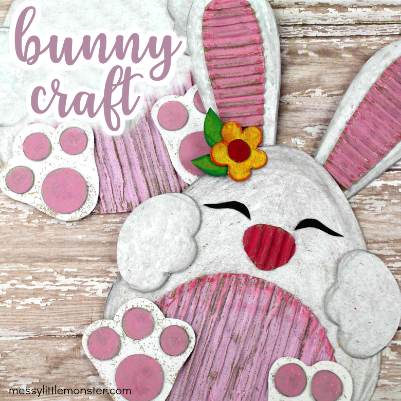 Cardboard Bunny Craft - Messy Little Monster