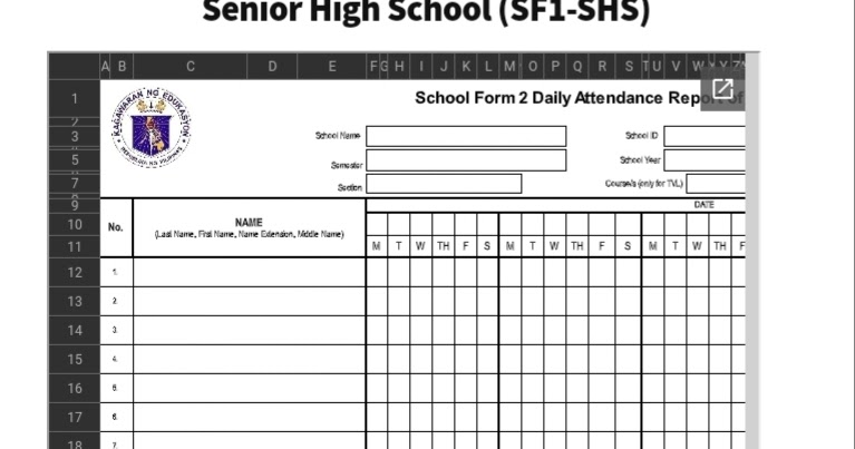 School Forms - SHS (Updated)