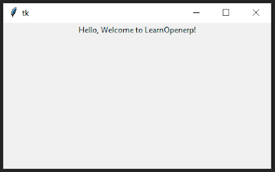 Getting starting with Tkinter