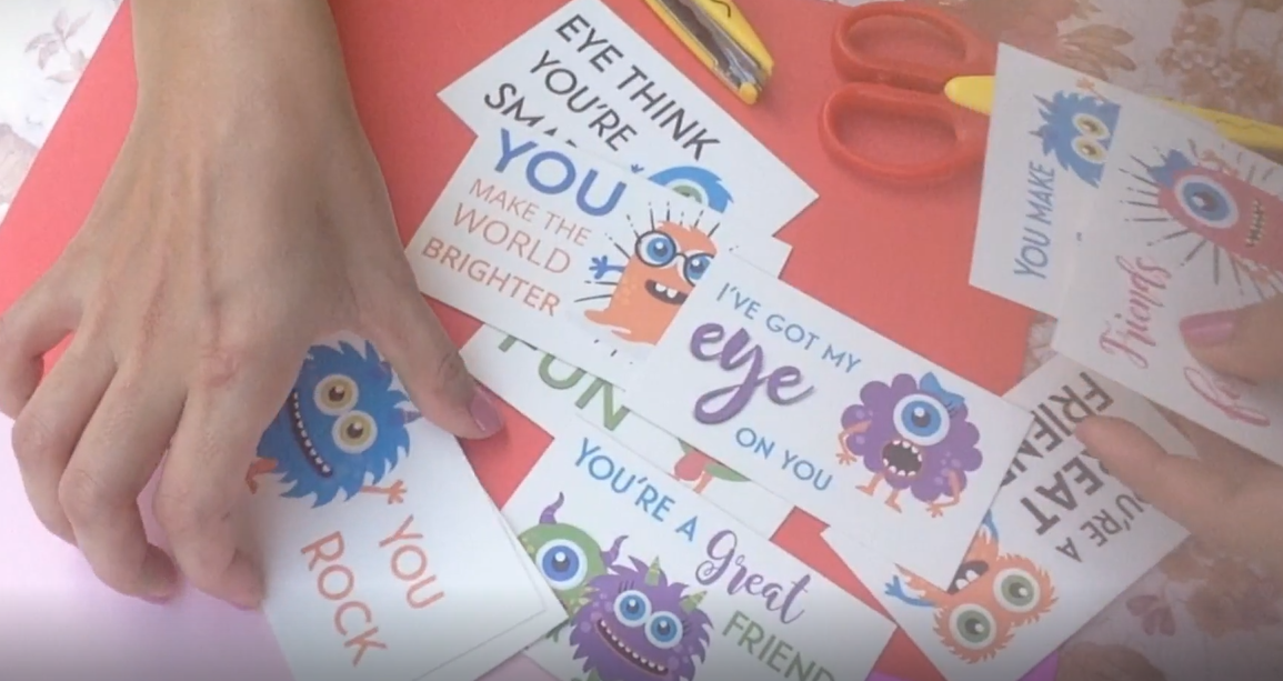 Monster Craft | Valentine Craft: Easy Love Monster Mini Valentine ...