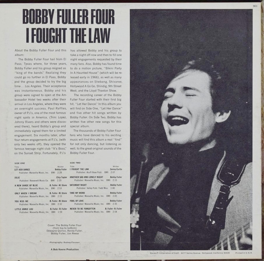 Rien que des vinyls: Bobby FULLER FOUR - 1966 - US-MUSTANG 901 - I ...