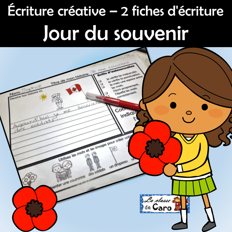 la classe de caro.: Écriture créative – 2 fiches d'écriture Thème: Jour ...