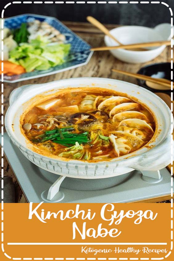 Kimchi Gyoza Nabe - Healthy Recipes Jessica