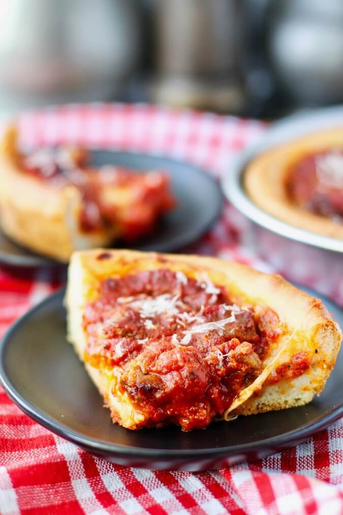 Individual Deep Dish Pizzas | Karen's Kitchen Stories