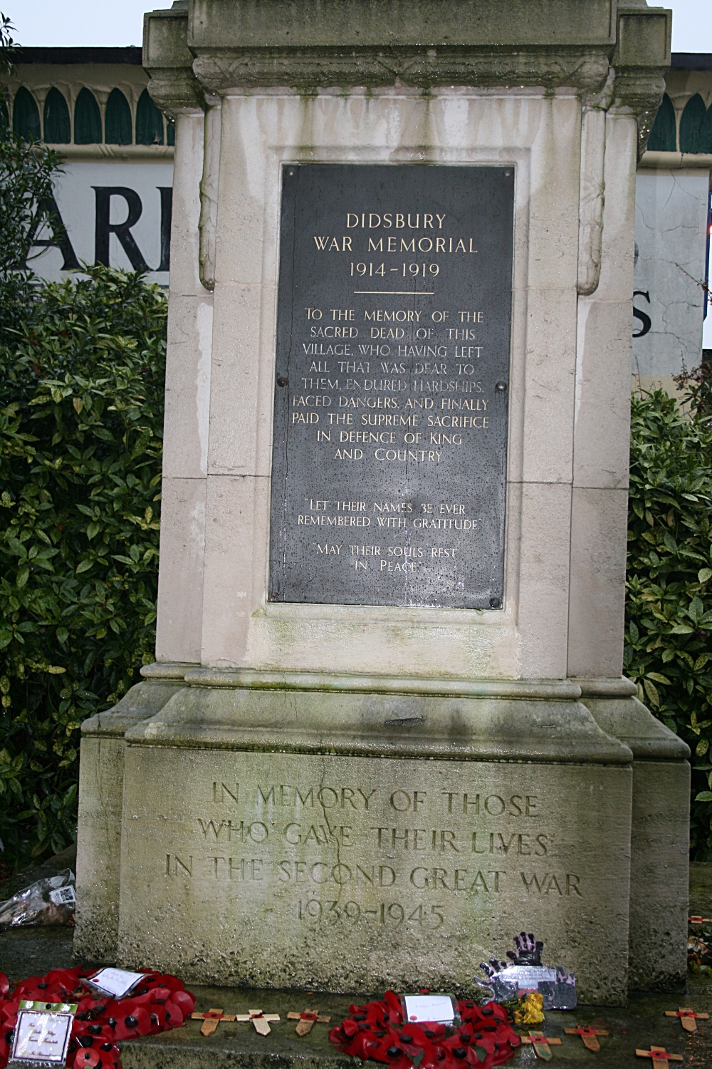 Memorials: Didsbury War Memorial