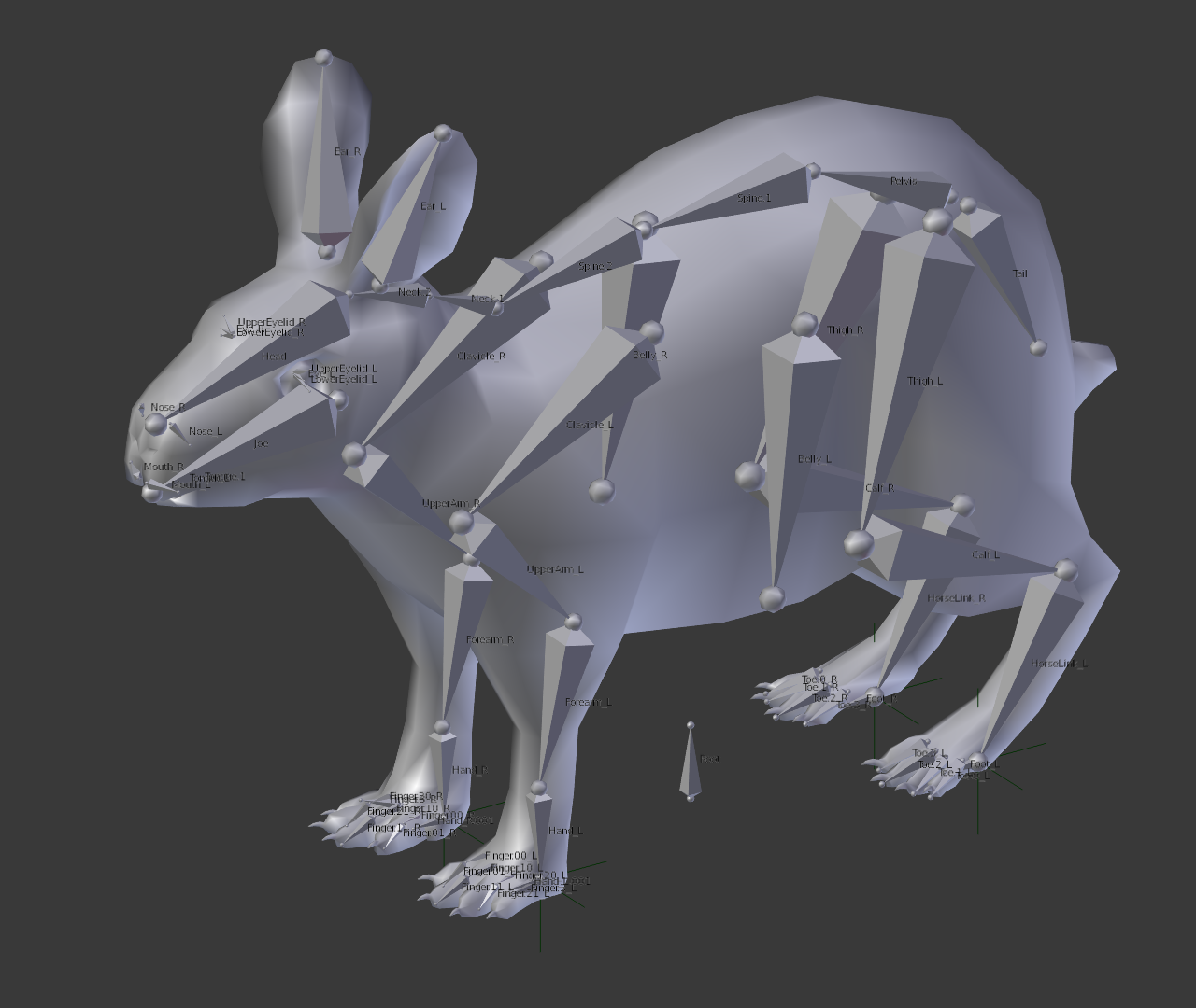 Blenderで遊ぶ(Production diary): Rabbit