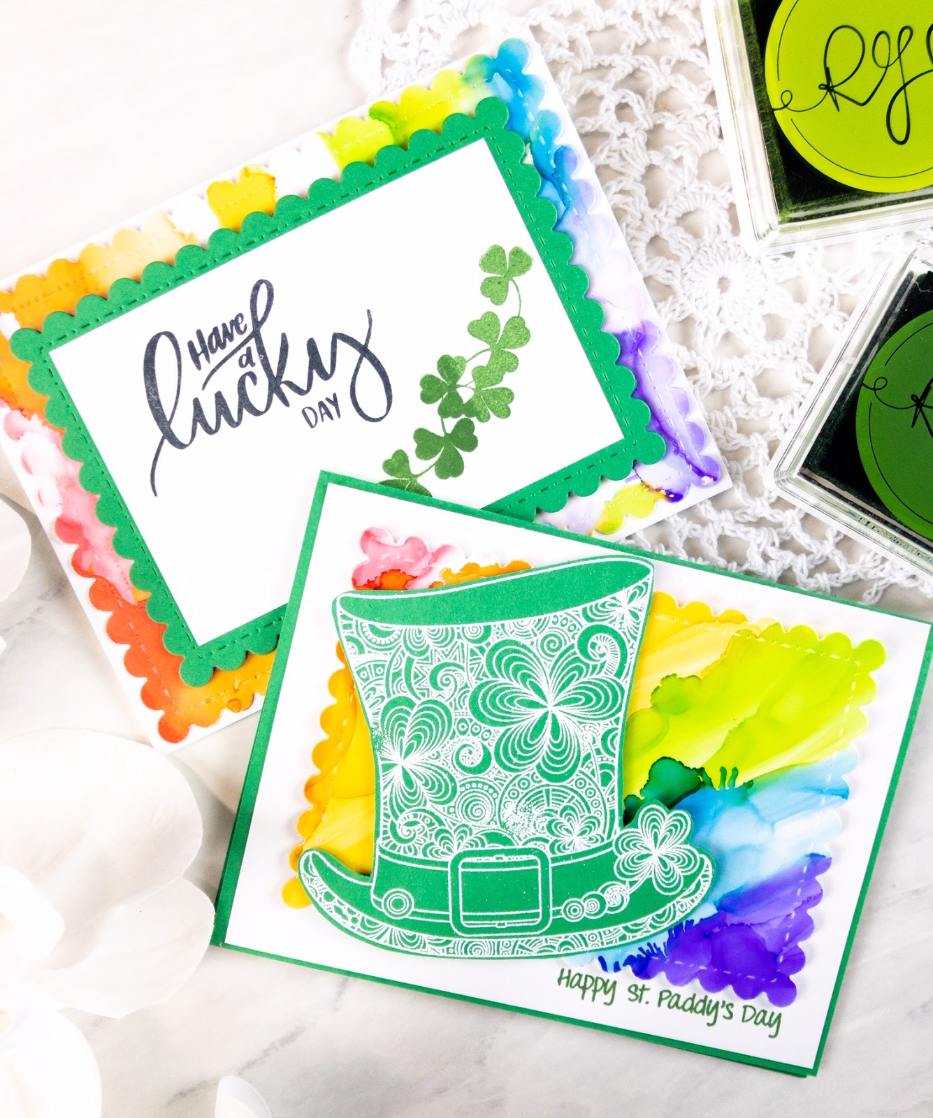 Tuesday Tutorial | Alcohol Ink Cards - Whimsy Inspirations Blog