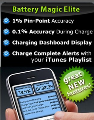 Battery magic elite, Ver la duración de la pila para iPad