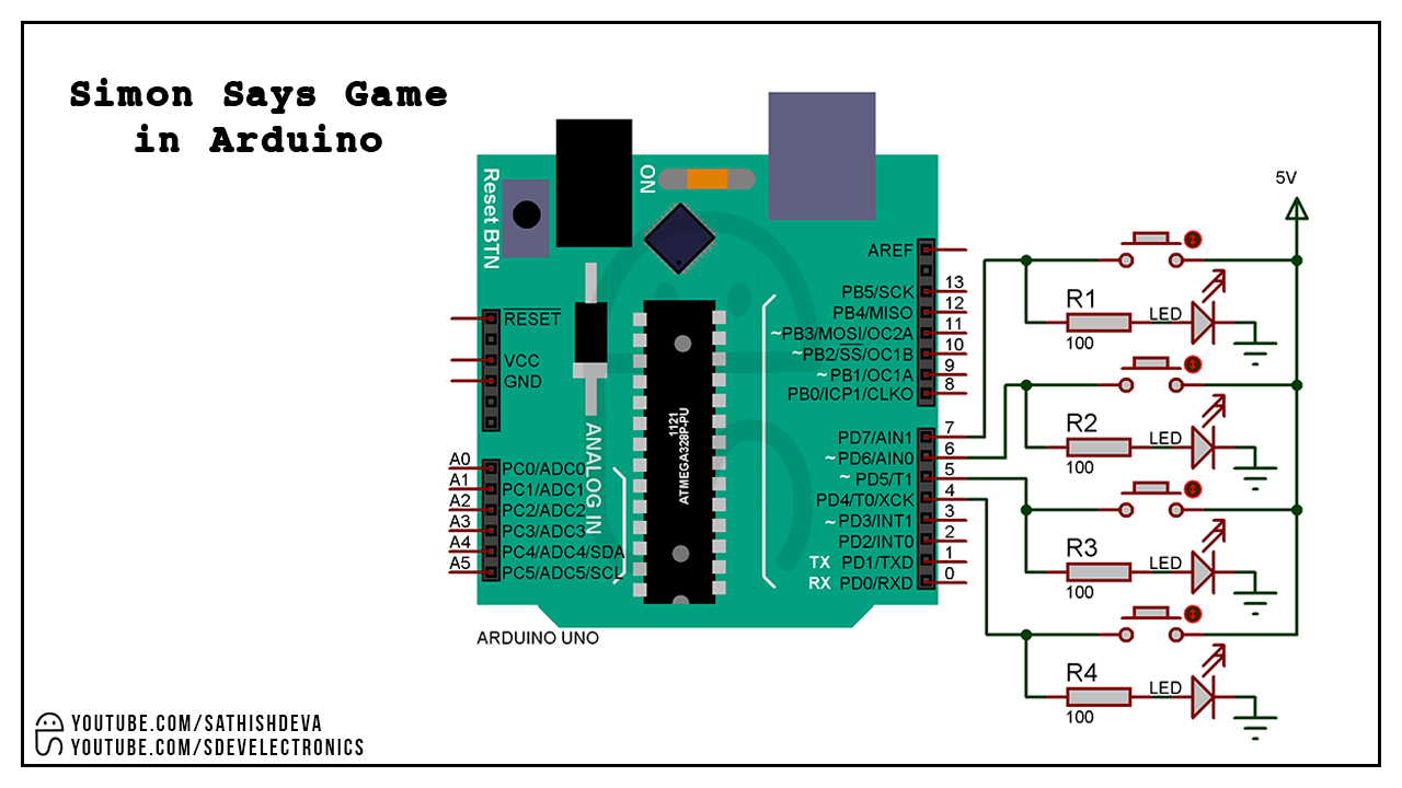 Sdevelectronics Simon Says Game Arduino
