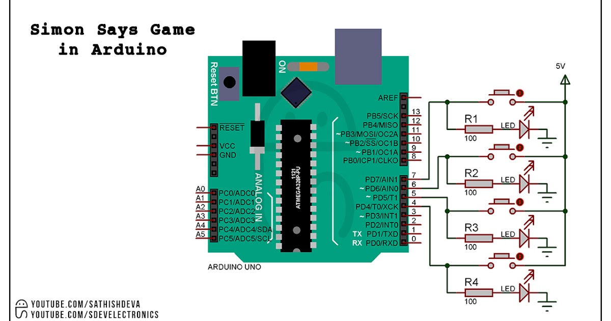 Sdevelectronics Simon Says Game Arduino