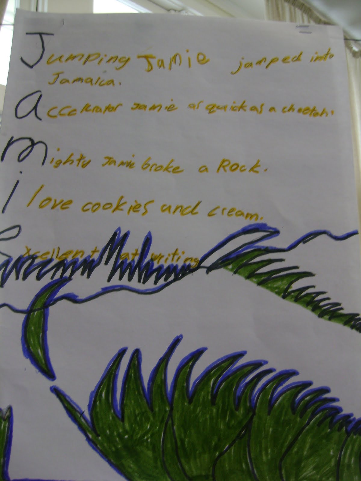 Room 6 @ Leamington School: Jamie's Acrostic Poem