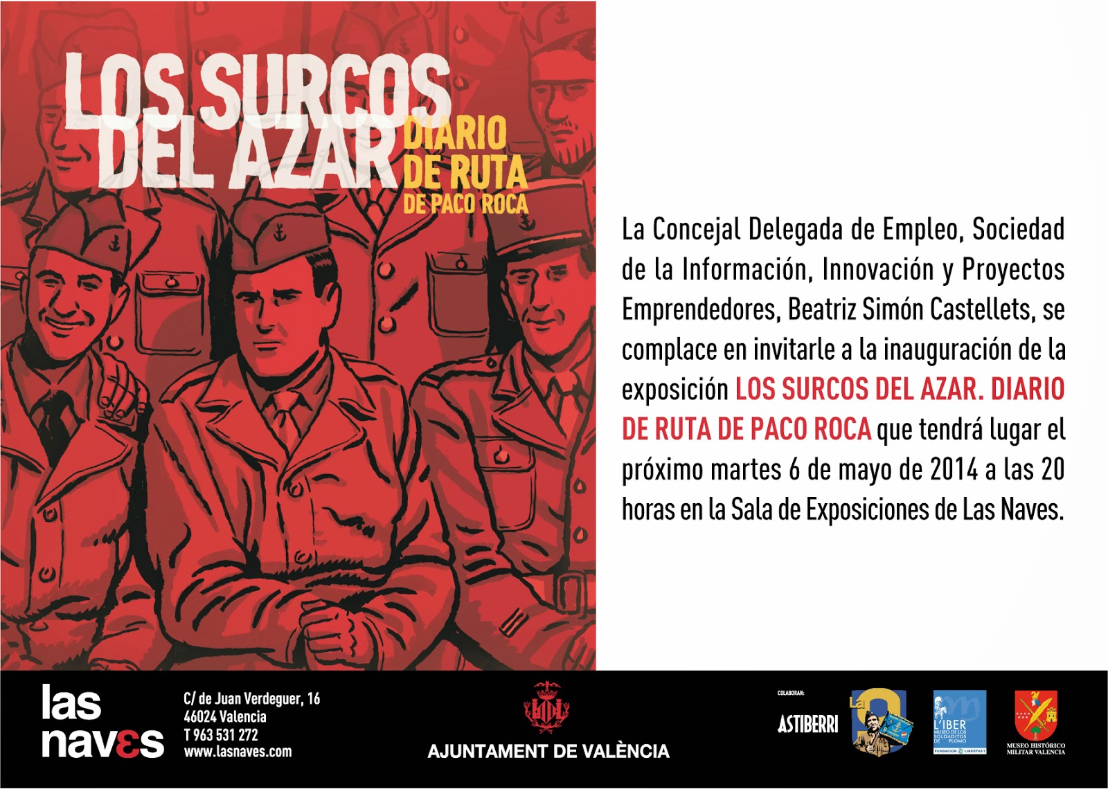 Trazos en el bloc: HOY INAUGURACIÓN DE LA EXPOSICIÓN "LOS SURCOS DEL ...