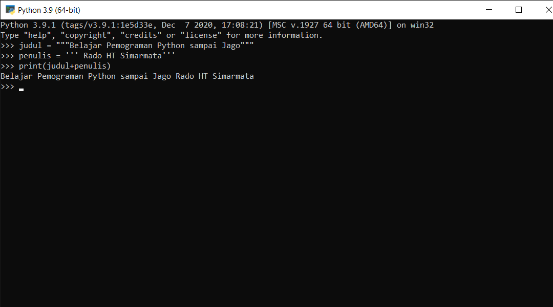 Python #3 : 5 Aturan Penulisan Sintaks Python ~ This Is About ME