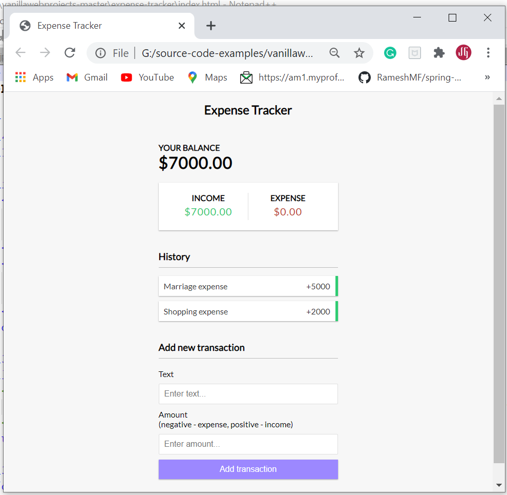 Source Code Examples