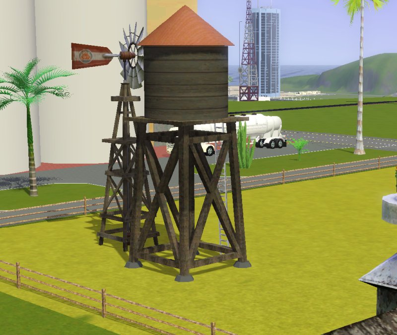 Simming in Magnificent Style: The farm 6. old water tower