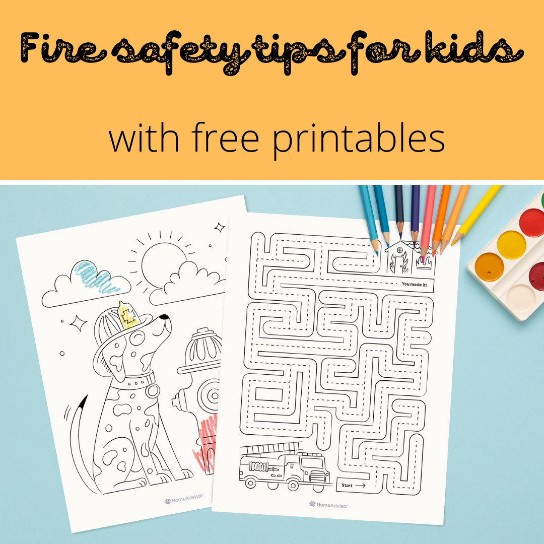 Fire safety tips for kids - with free printables |Keeping it Real