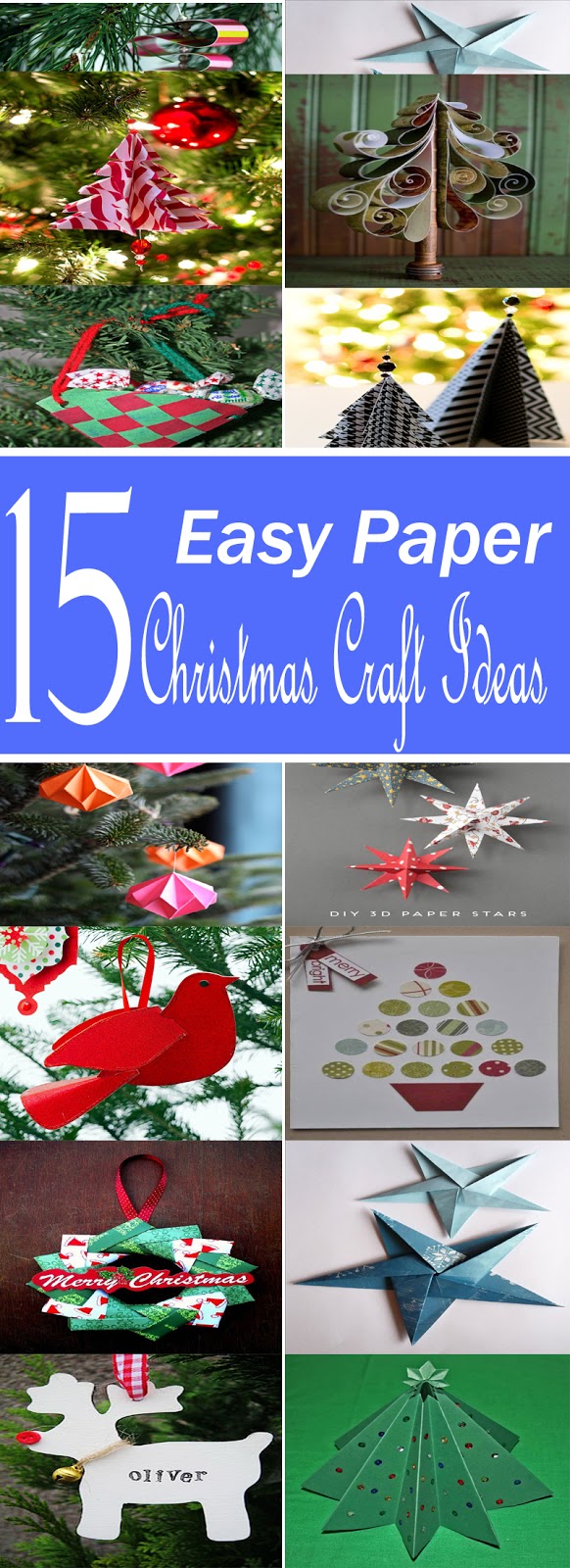 15 Easy Paper Christmas Craft Ideas - Holidays Blog For You