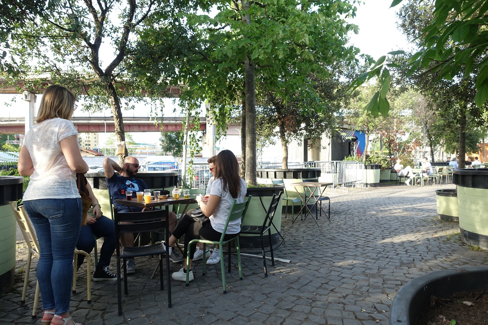 Rome the Second Time: Rome's only beer garden: the ex-dogana