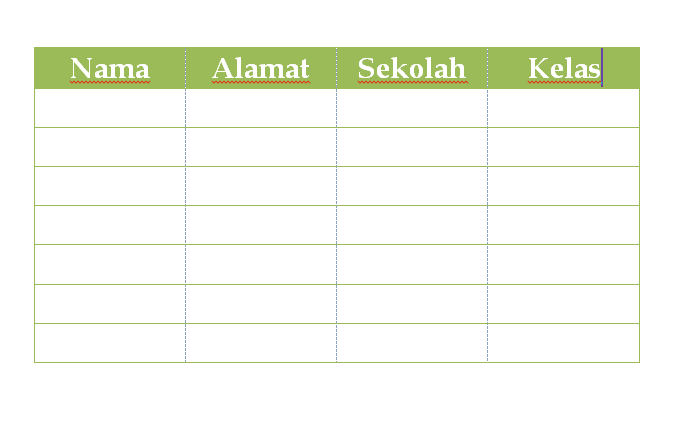 NEVI IM Header Tabel Otomatis Di Setiap Halaman Pada Microsoft Word NEVI IM Header Tabel Otomatis Di Setiap Halaman Pada Microsoft Word