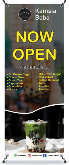 Aneka Desain Banner Minuman Boba Free Template CDR - Sobat-Tutorial