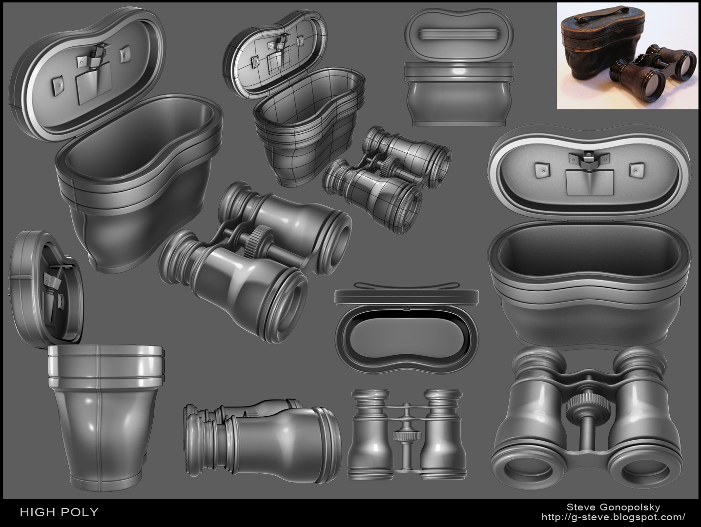 STEVE GONOPOLSKY : PORTFOLIO: 3D Portfolio, High Poly Renders