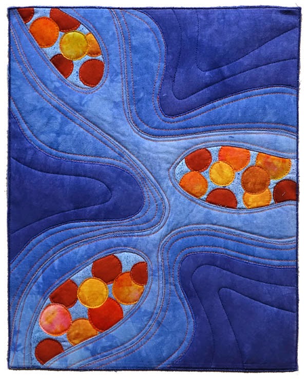FiberWorks: Blue Suede Quilt