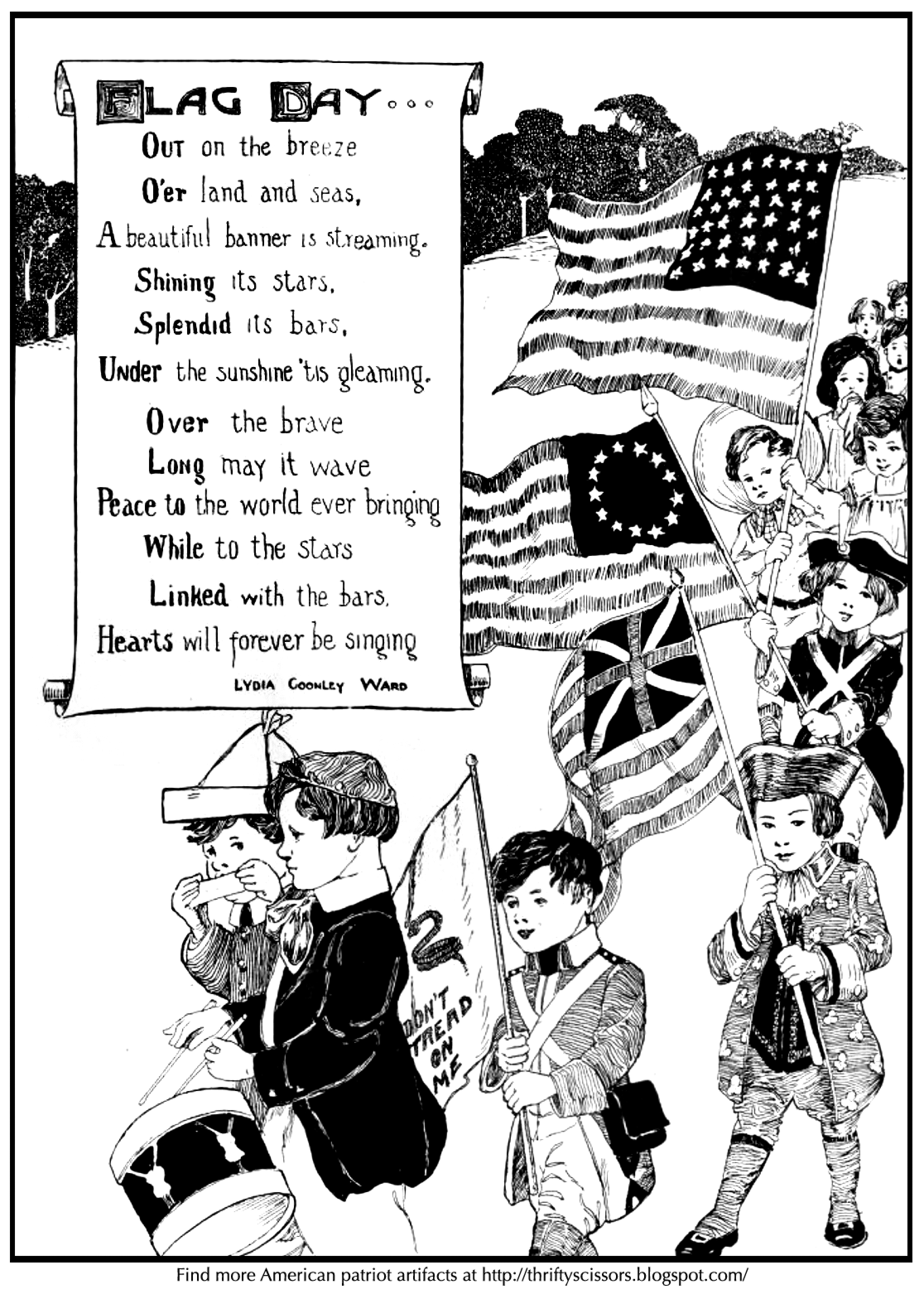 The Flag Day Poem... | Thrifty Scissors