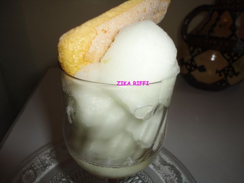 CRÉPONNÉ - CREPONNET- SORBET AU CITRON TYPIQUE DE ANNABA