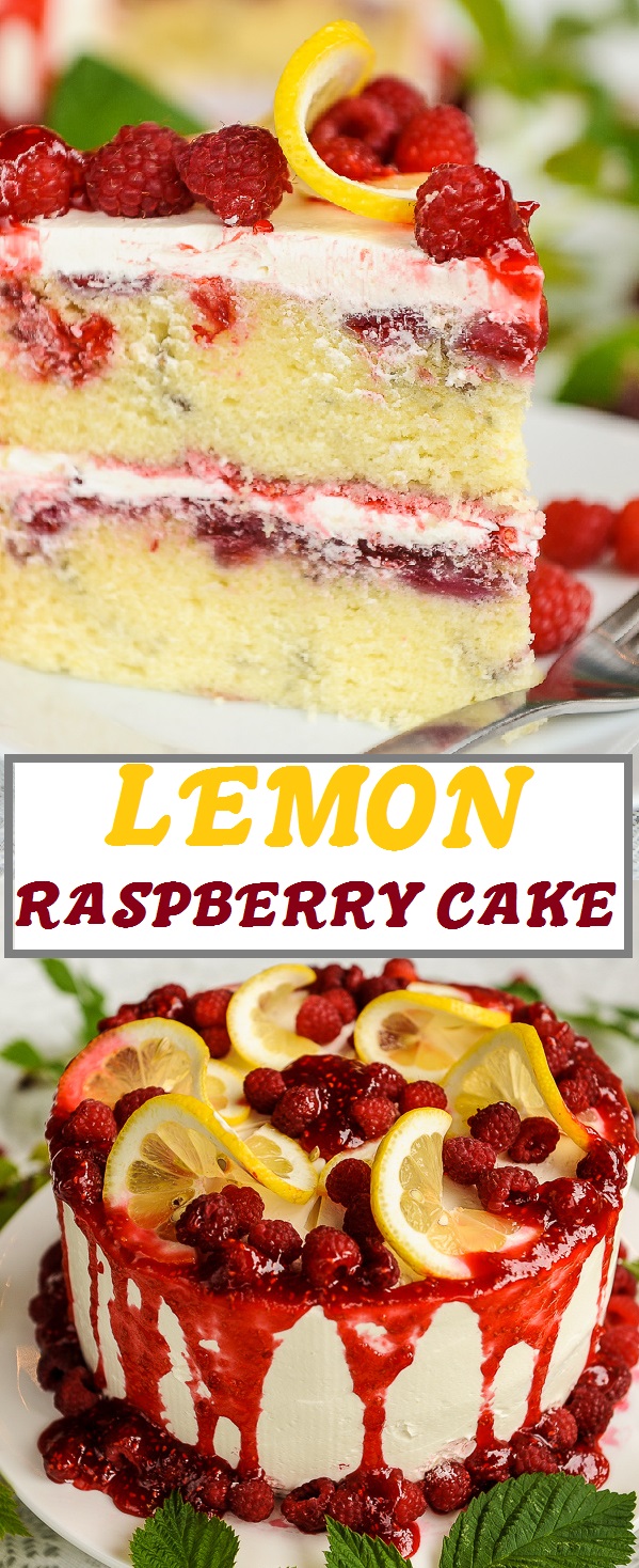LEMON RASPBERRY CAKE - Life Love And Sweet