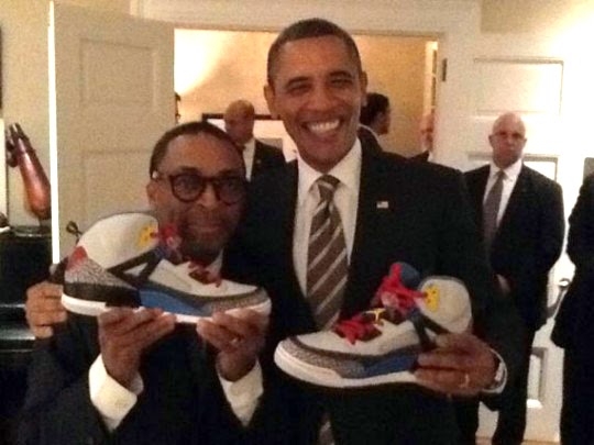 The Athletic Genius: Barack Obama Receives Jordan Spiz’ikes From Spike Lee