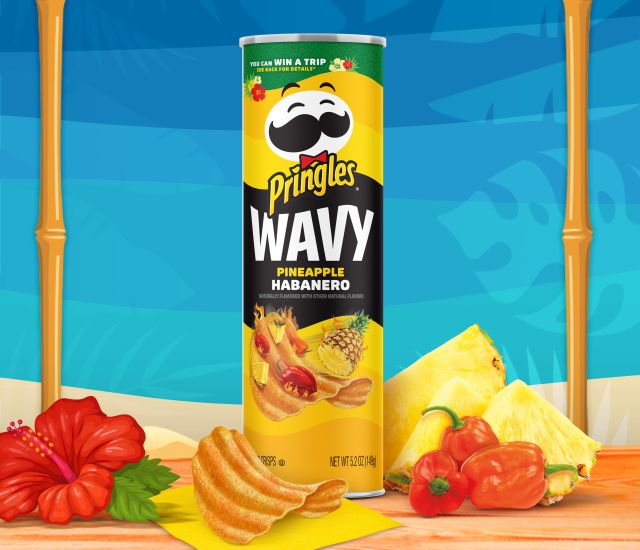 New Pringles Wavy Pineapple Habanero Chips Land at Select Stores